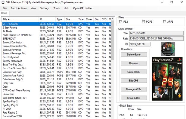OPL Manager: ROM images manager for Open PS2 Loader (OPL) | AlternativeTo