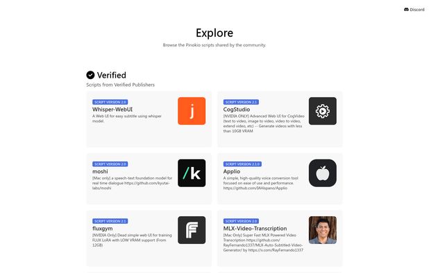 Pinokio: Browser that lets you install, run, and programmatically ...