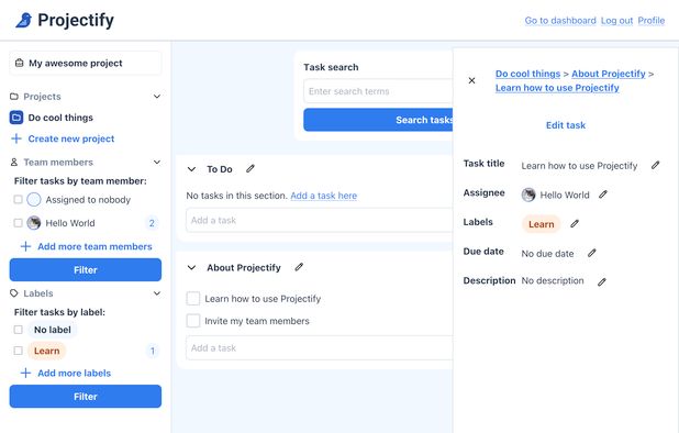 Projectify: Free software project management | AlternativeTo
