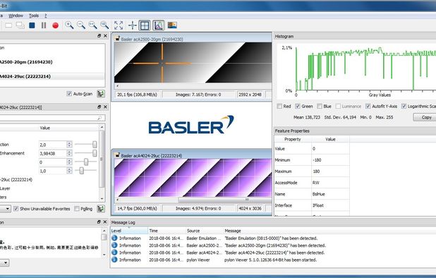 Pylon Viewer: Basler’s pylon software suite comprises powerful ...