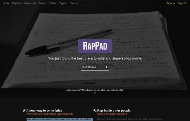 RapPad: Write and share lyrics | AlternativeTo