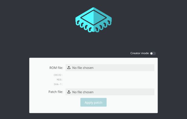 Rom Patcher JS: An IPS/UPS/APS/BPS/RUP/PPF/xdelta ROM patcher made in ...