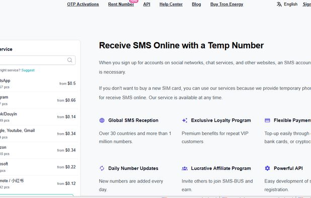 SMS-BUS: Online SMS verification service that does not require any ...