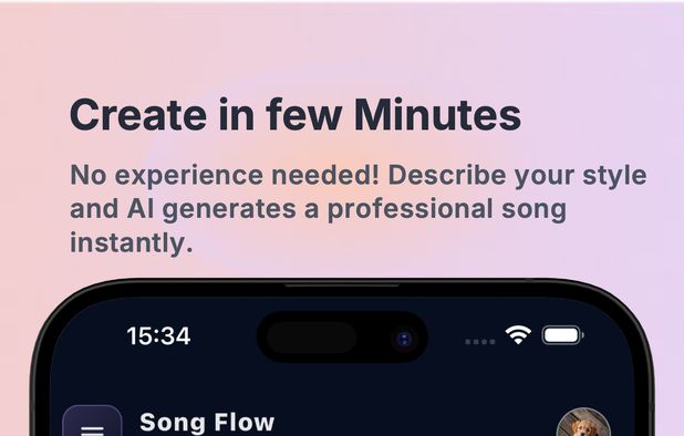 Song Flow: Create professional AI songs with vocals in minutes. No ...