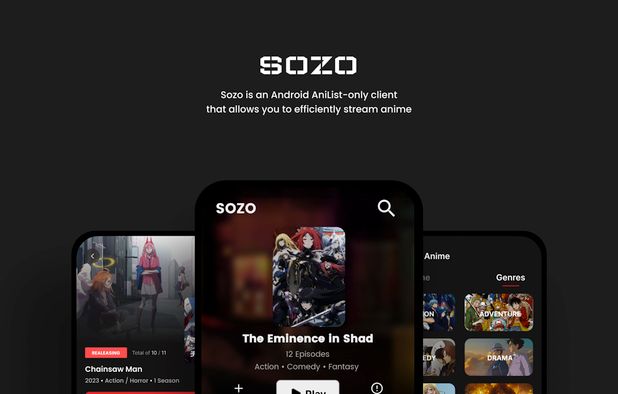 Sozo: Android client for streaming and downloading anime and manga ...