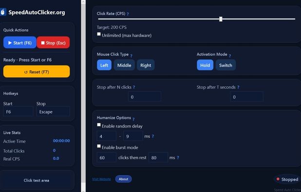 Speed Auto Clicker 2025: Modern, lightweight and free auto clicker for ...