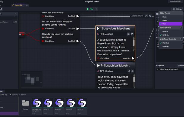 StoryFlow Editor: Visual node-based tool for designing branching ...