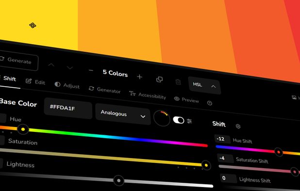 Super Color Palette: Generate super awesome color palettes by shifting ...