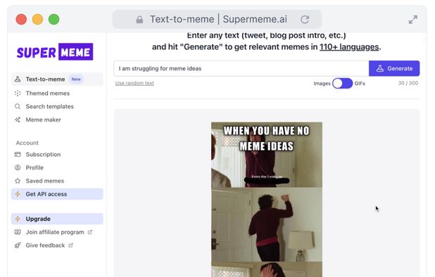 SuperMeme: Turn text into memes using AI Meme Generator | AlternativeTo