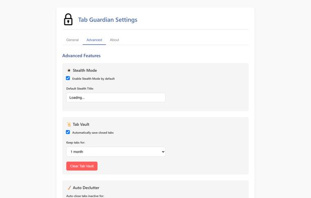 Tab Guardian: Lock, hide, auto-close and track your open tabs for ...