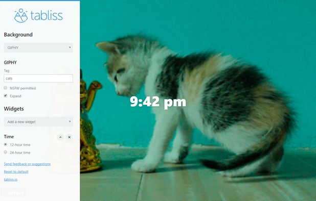 Tabliss: A beautiful new tab page with many customisable backgrounds ...