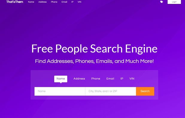 ThatsThem: Give users a free tool to easily find people using the ...