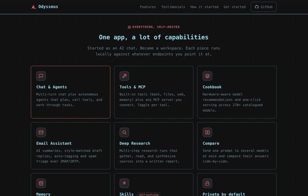 Odysseus: Local AI chat interface for privacy-first model interaction ...