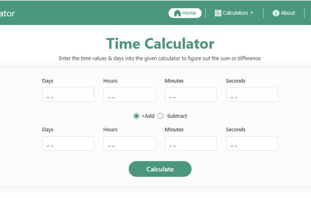 Time Calculator: Free online tool for precise time calculations ...