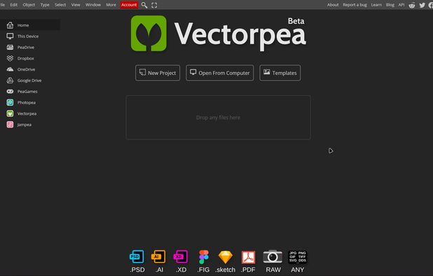 Vectorpea: Free online tool for editing vector graphics with support ...