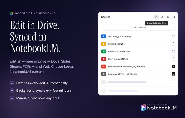Web Clipper for NotebookLM: Your ultimate NotebookLM companion: saves ...