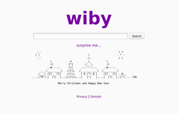Wiby: Search Engine for the Classic Web | AlternativeTo
