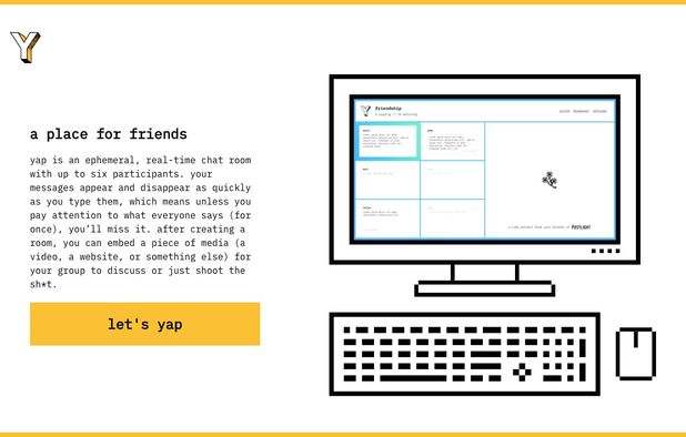 Yap Chat: Ephemeral real-time chat with six participants and media ...